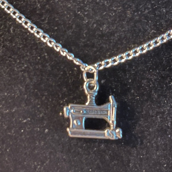 Jewelry | Pendant Charm Chain Necklace Sewing Machine | Poshmark